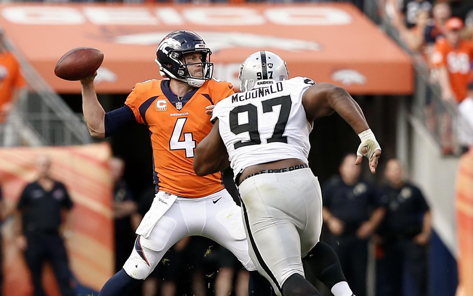 Rapid Reaction: Broncos' offense awful before comeback vs. Raiders ...