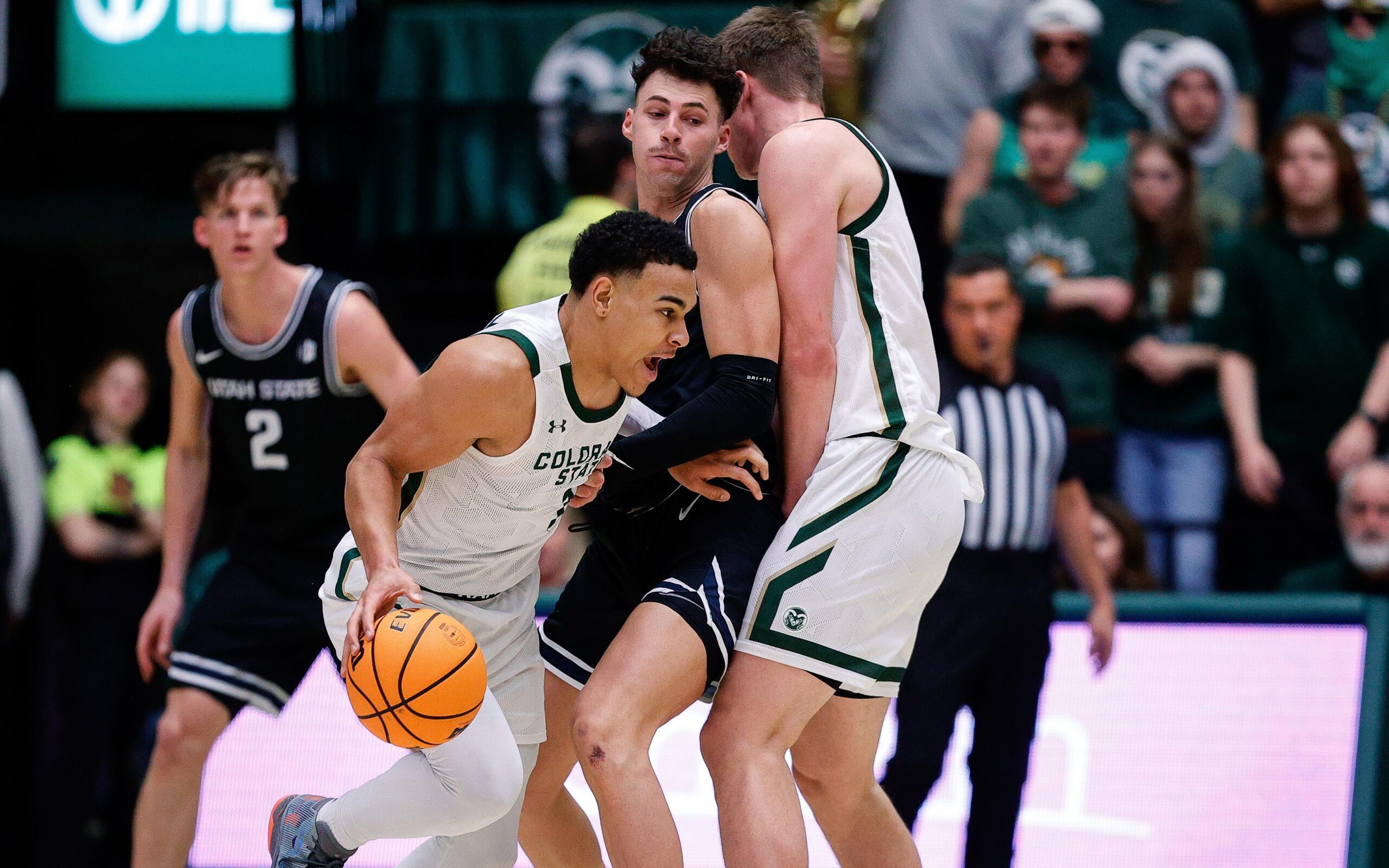 Shorthanded CSU Rams fight stalwartly, fall to Utah State 88-79 - Mile ...