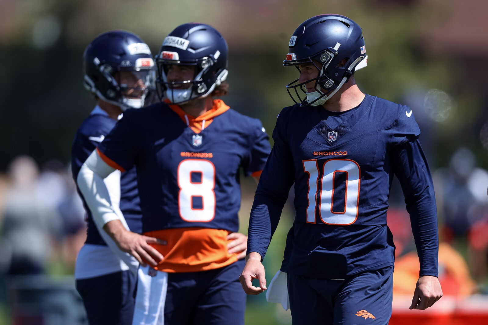 Bo Nix, Jarrett Stidham lead player-led Denver Broncos workouts - Mile ...