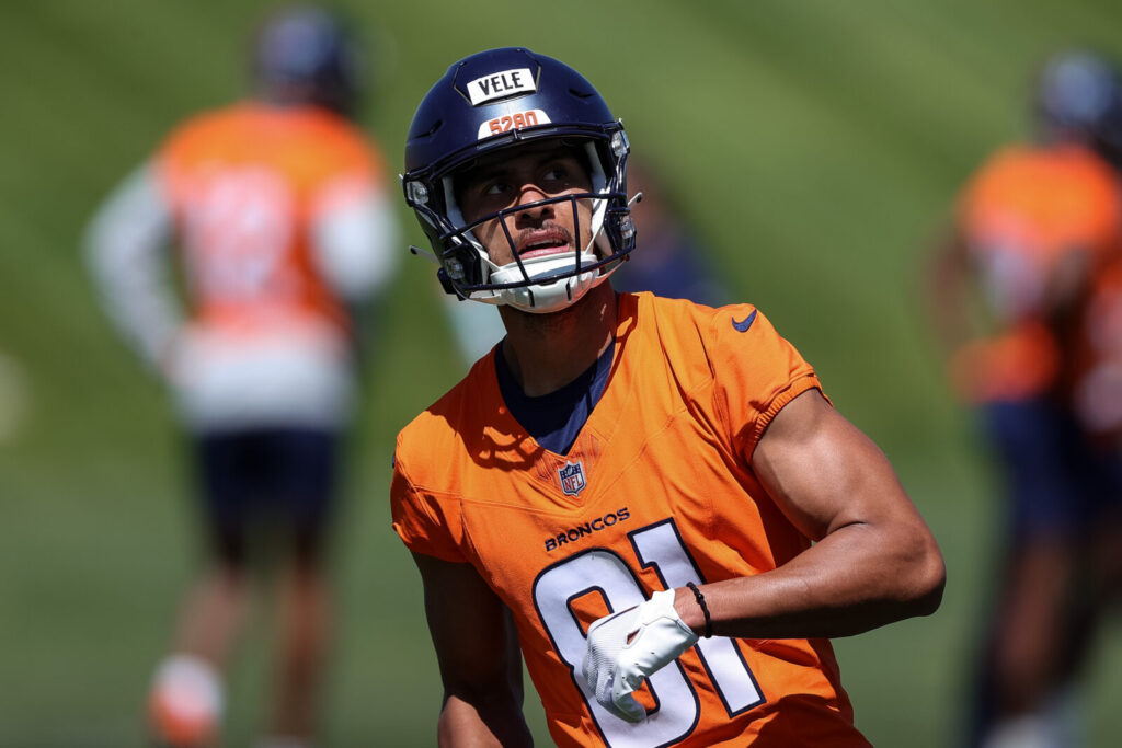 Denver Broncos rookie Devaughn Vele inactive vs. Tampa Bay Buccaneers ...