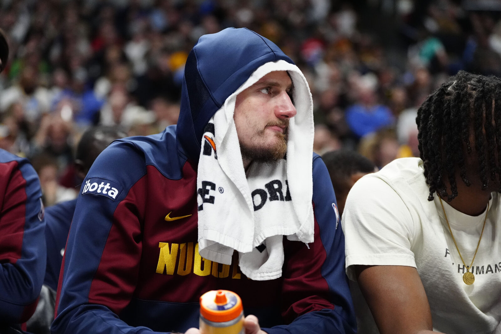 Nikola Jokic injures elbow in warmups, out tonight vs Houston Rockets ...